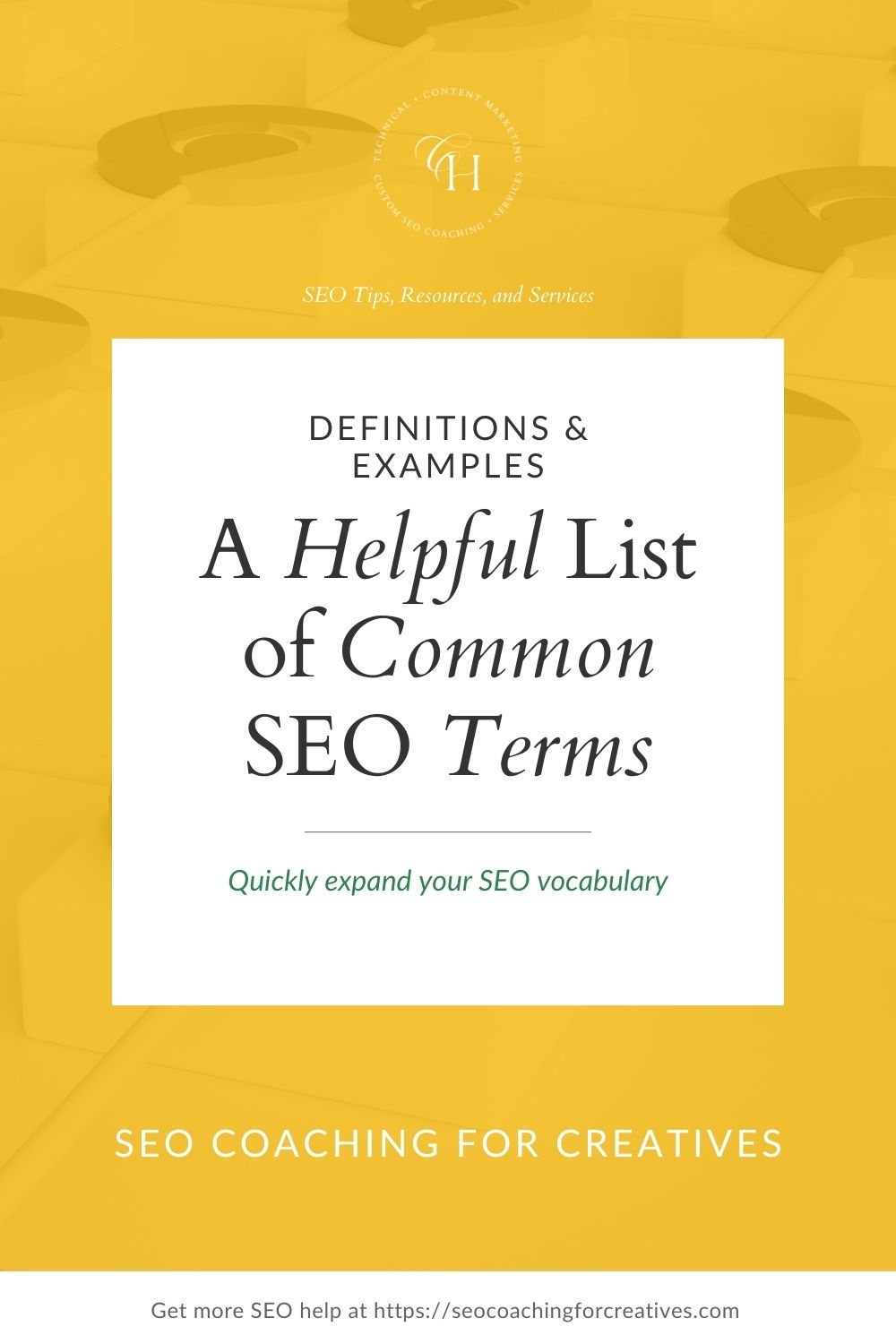Common SEO Terms for Beginners with Examples and Definitions